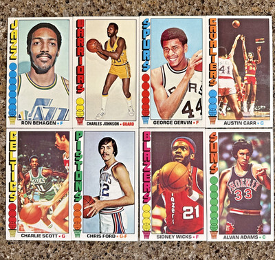1976-77 NBA Topps Large Print Cards. Lot Of 8. | eBay