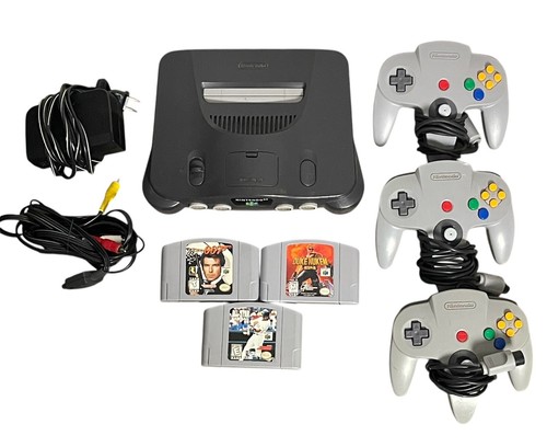 Nintendo 64 N64 Lot Cables Controllers Games 007 Duke Nukem All Star ...
