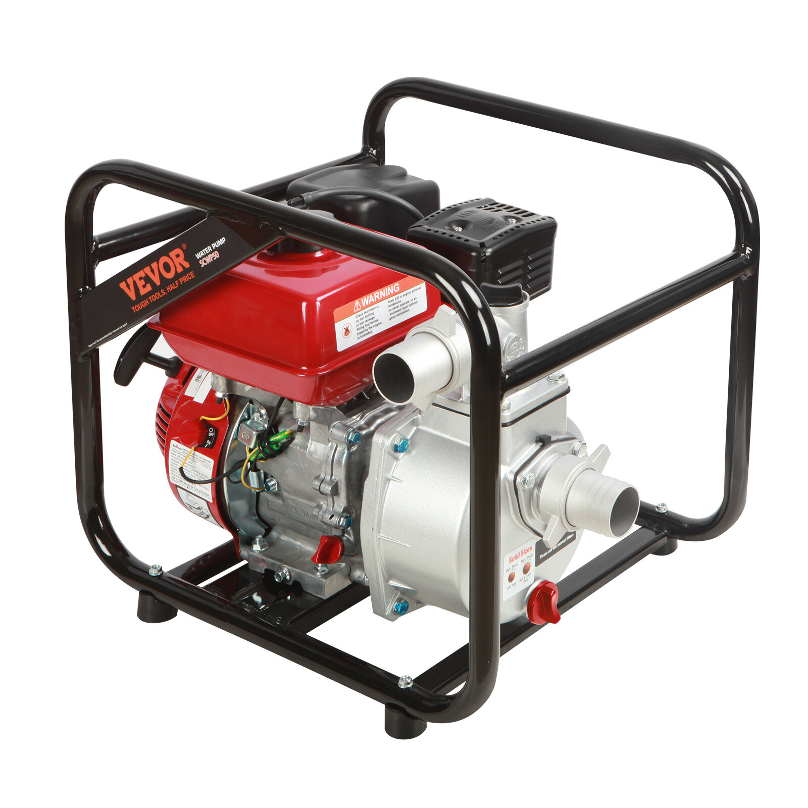 VEVOR Gasoline Engine Water Pump Gas Powered Water Transfer Pump 2" 7HP ...