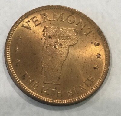 Vermont 14th State The Green Mountain State Token Coin Medal | eBay