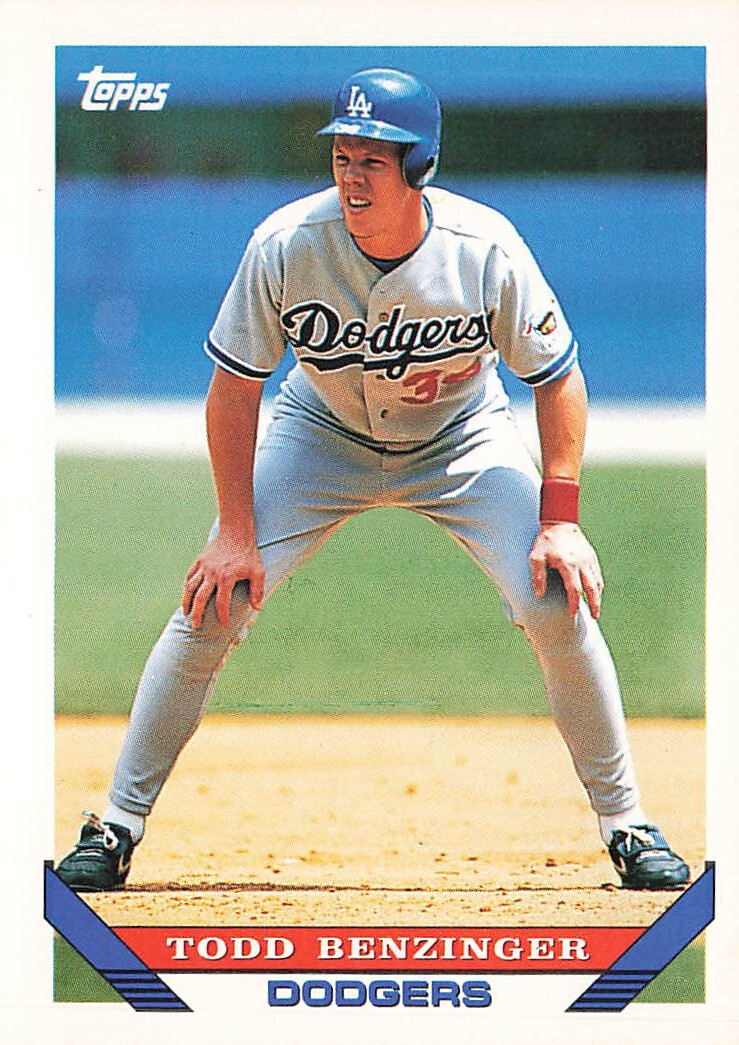 1993 Topps #620 Todd Benzinger Los Angeles Dodgers | eBay