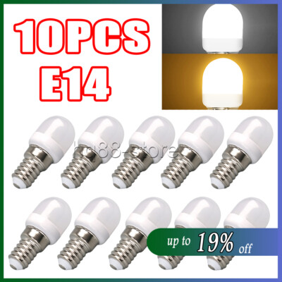 10X Fridge Bulb LED Pygmy Small Screw Warm White/White Also Fits Salt ...