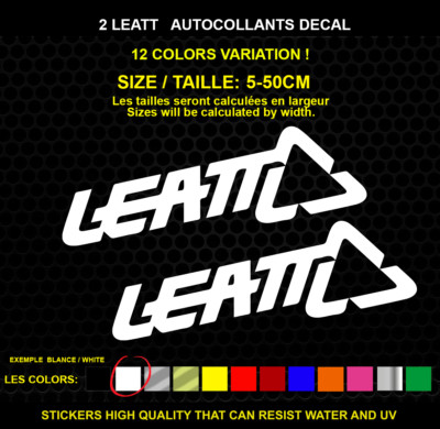 2 LEATT sticker Genuine decal sticker WATERPROOF STICKERS | eBay