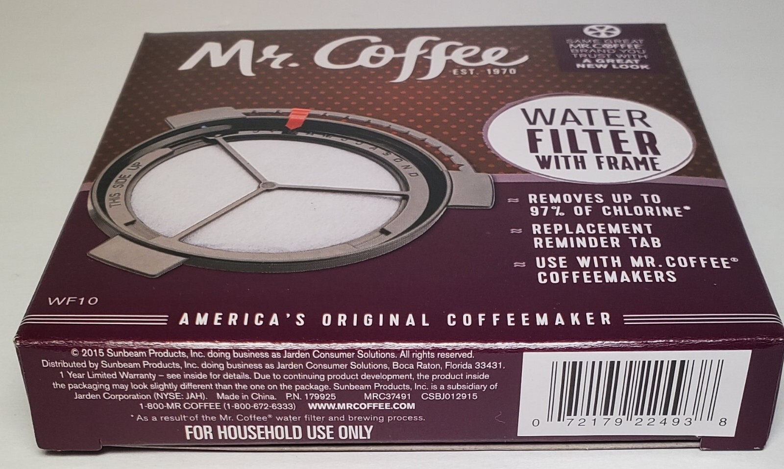 Mr Coffee Replacement Water Filters With Frame & Filter LOT OF 5 New In ...