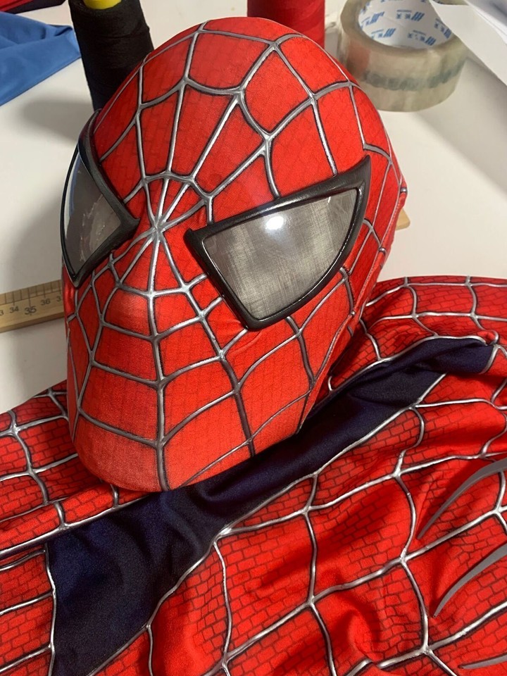 Original Toby Spiderman Stereo Coating Line Suit High Quality Polyester ...