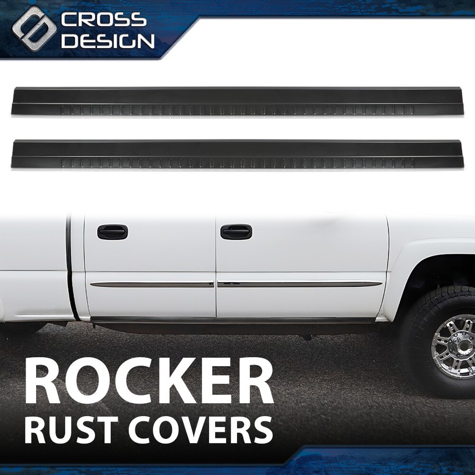 Pair Slip On Rocker Panels Covers Fit For 99-06 Chevy Silverado and ...
