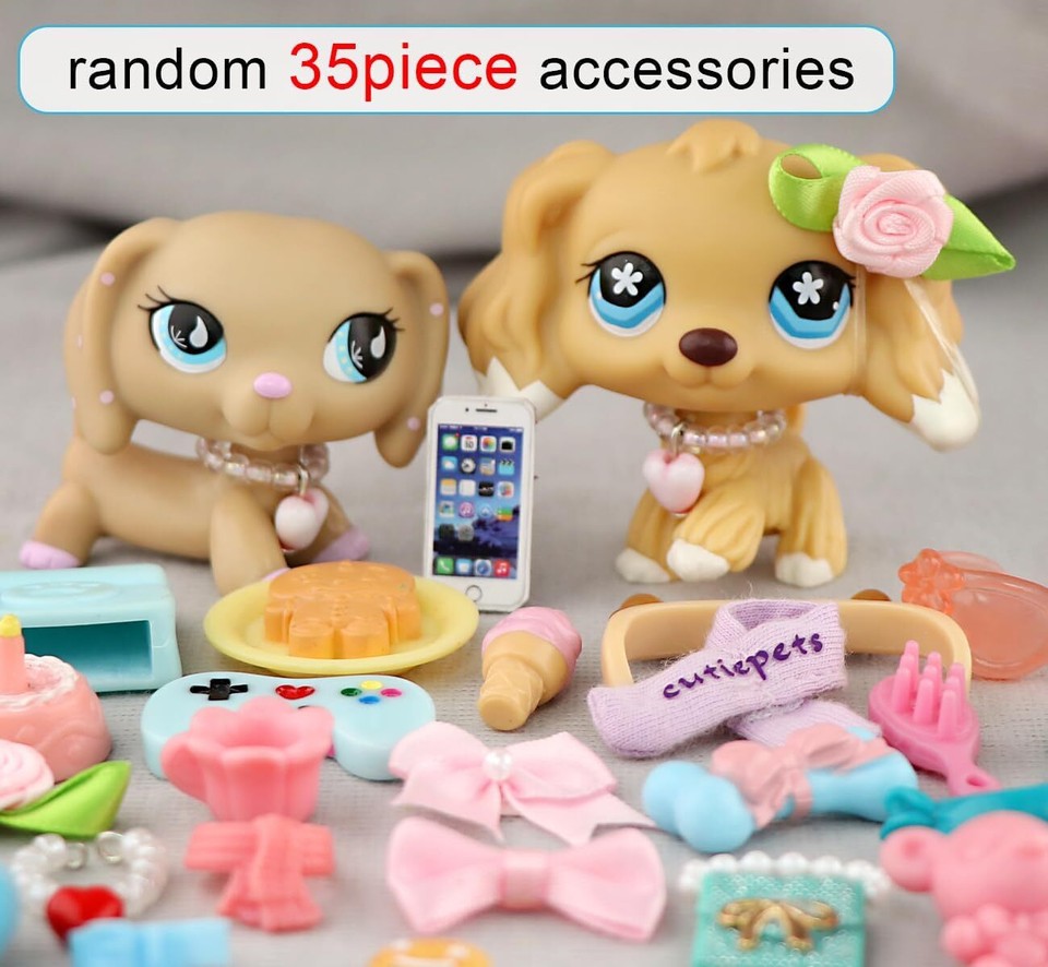 Pet Shop lps Accessories lot Random 35pcs,Clothes Skirt Food and Drink ...