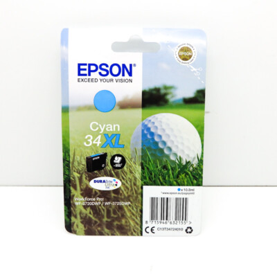 Epson Blue 34XL DURABrite Ultra Ink Cartridge For WF-3720DWF / WF ...