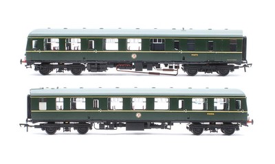 BACHMANN 'OO' GAUGE 31-536 2-CAR BR GREEN CLASS 105 DMU LOCOMOTIVE ...