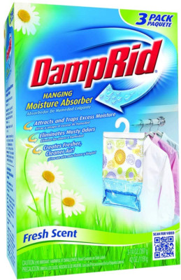 Damp Rid Hanging Moisture Absorber Fresh Scent 3-Bag 14 Ounces each ...