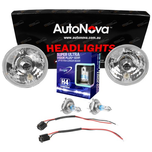 2 Semi Sealed Beams Round 5-3/4" H4 High/Low for HG HK HT HQ HJ HX HZ ...