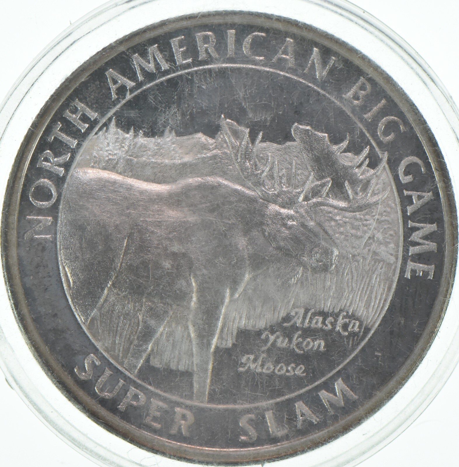 Rare Silver 1 Troy Oz. North American Big Game Round .999 Fine Silver ...