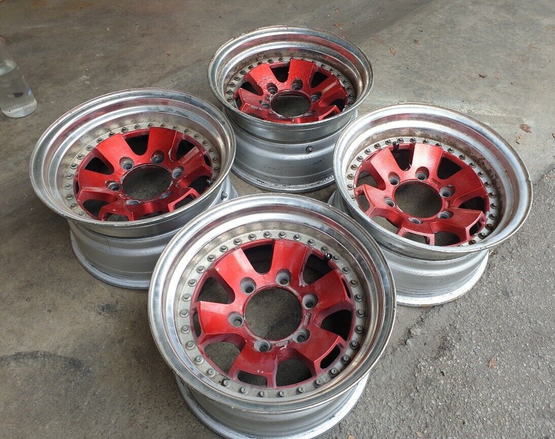 JDM 15" Work Crag 6 spoke wheels 139.7X6 land cruiser 4runner 4x4 bj40 ...