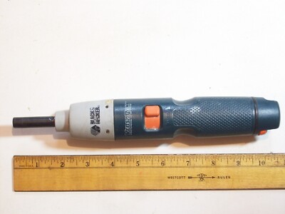 Electric BLACK & DECKER VERSAPAK VP720 CORDLESS SCREWDRIVER FOR HEX BIT ...