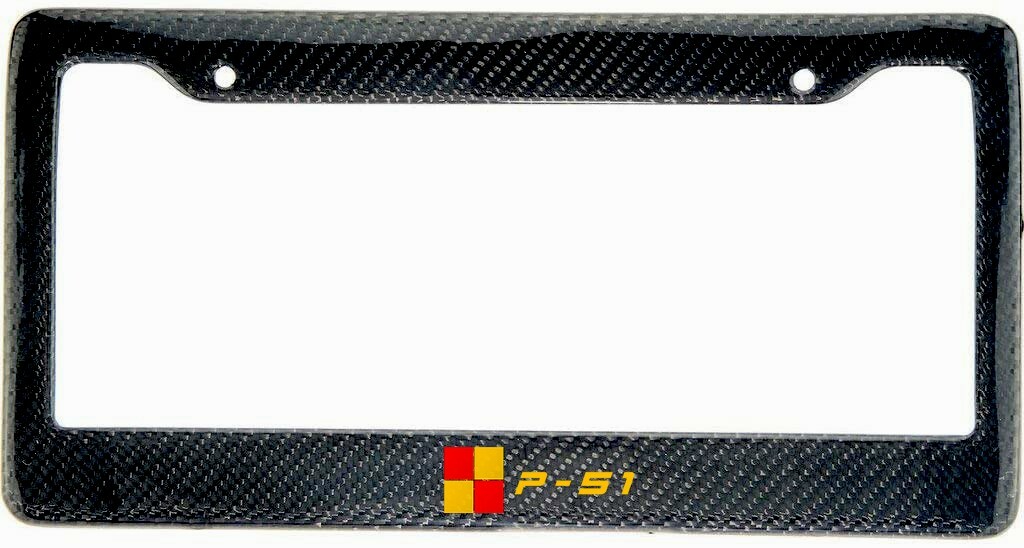Premium 100% Carbon Fiber Roush License Plate Frame Cover (Ford Mustang ...