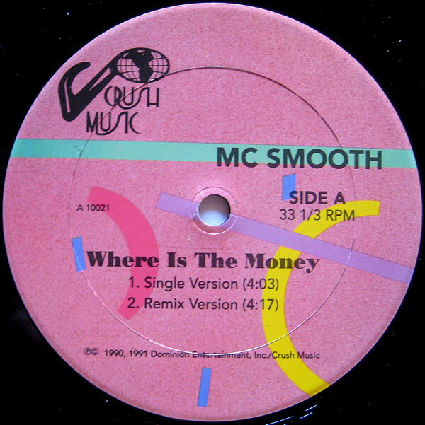 MC Smooth - Where Is The Money - 12 Inch Single LP New | eBay