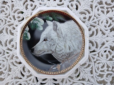 "Arctic Wolf" Hamilton Collection Wolf Plate | eBay