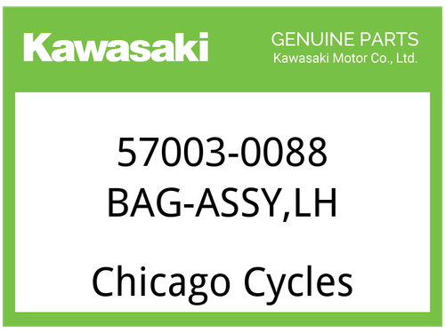 Kawasaki OEM Part 57003-0088 BAG-ASSY,LH | eBay