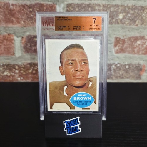 1960 Topps Football #23 Jim Brown HOF Cleveland Browns Third Year Card ...