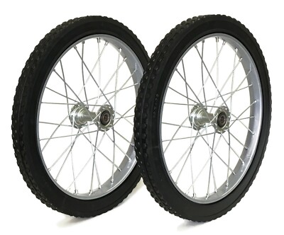 20 inch Heavy Duty Solid Rubber Cart Wheel Kit 800lb rating | eBay