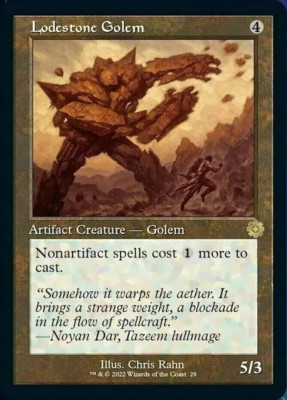 Lodestone Golem - RETRO FRAME MTG The Brothers' War Retro Artifacts NM ...