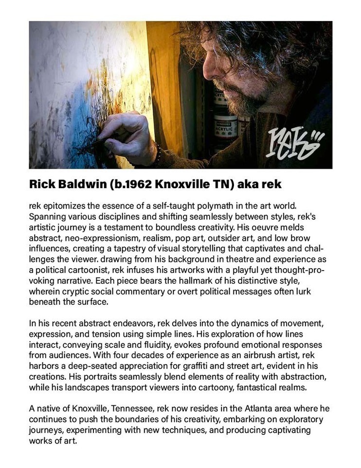 Original Outsider Art by Artist rek - "Figment" Signed Painting - COA ...