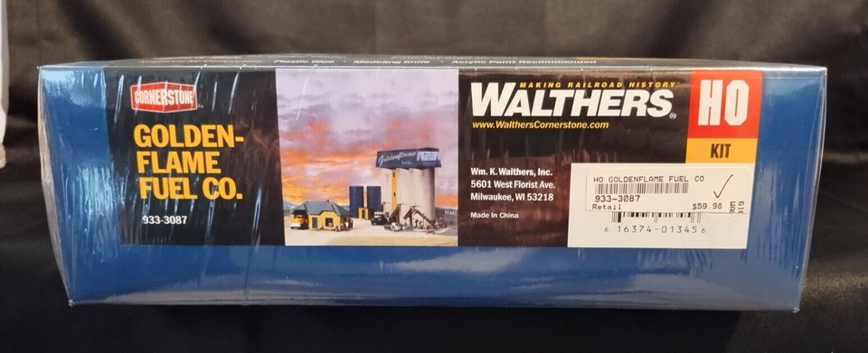 Walthers Cornerstone HO Scale Kit "Goldenflame Fuel Co" #933-3087 ...