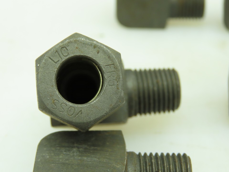 VOSS Steel Flareless 90° Male Compression Elbow 10mm Tube x 1/4" BSPT ...