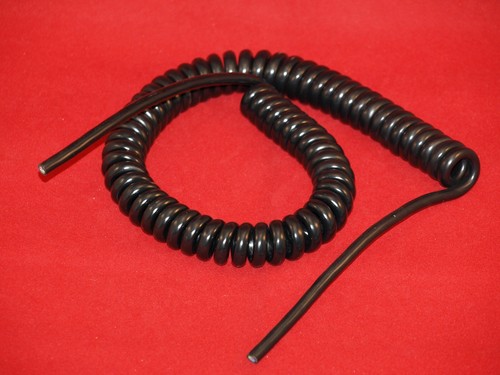 KALESTEAD CURLY COILED MAINS CABLE,(6 AMP) PVC/PUR BLACK ,CLOSED LENGTH ...