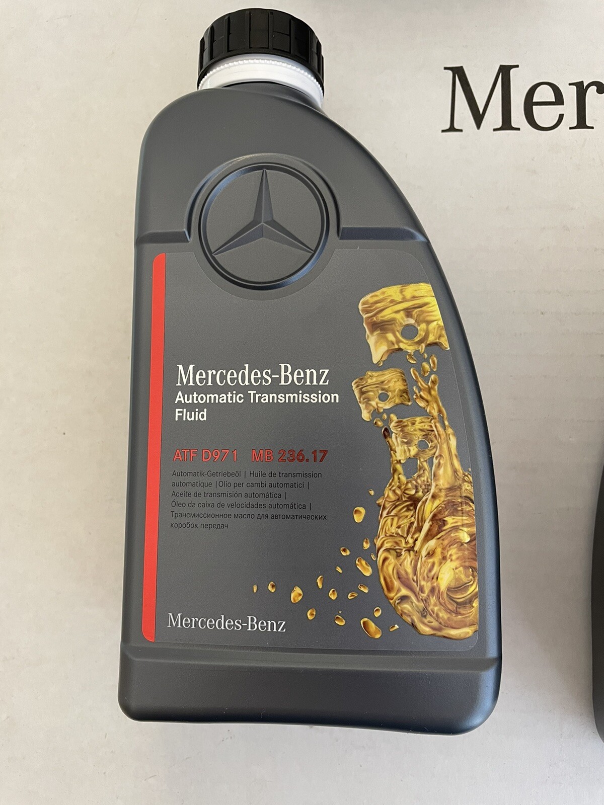 Mercedes Benz OEM Transmission Fluid Case of (6) 1 Liter Bottles 002 ...