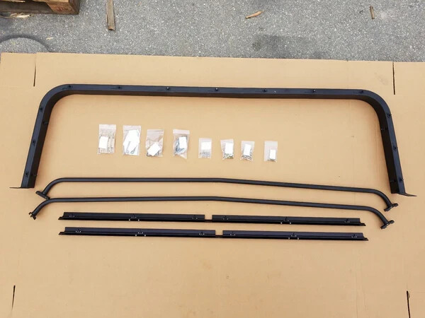 M998 HMMWV 4 Man Soft Top Kit Tan Humvee 4 Doors C-Pillar Bows Rails Roof