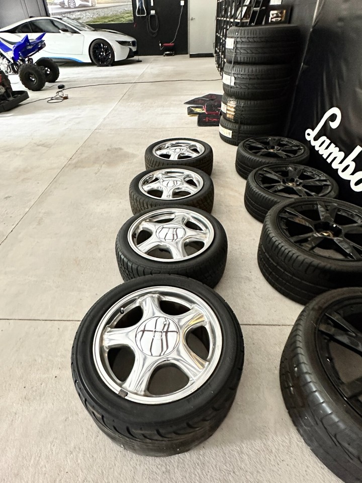 1997 Toyota Supra MKIV OEM Polished Wheels 17x8 17x9.5 +50 Turbo Rims ...