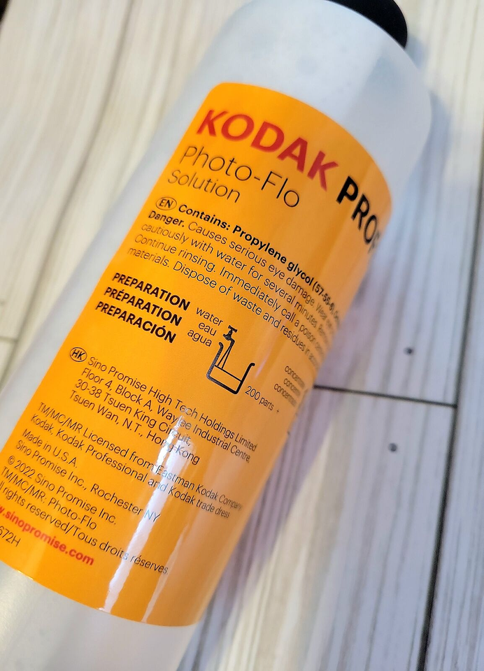 Kodak Photo-Flo 200 Film Wetting Agent Solution 16 oz Cat # 1464510 ...