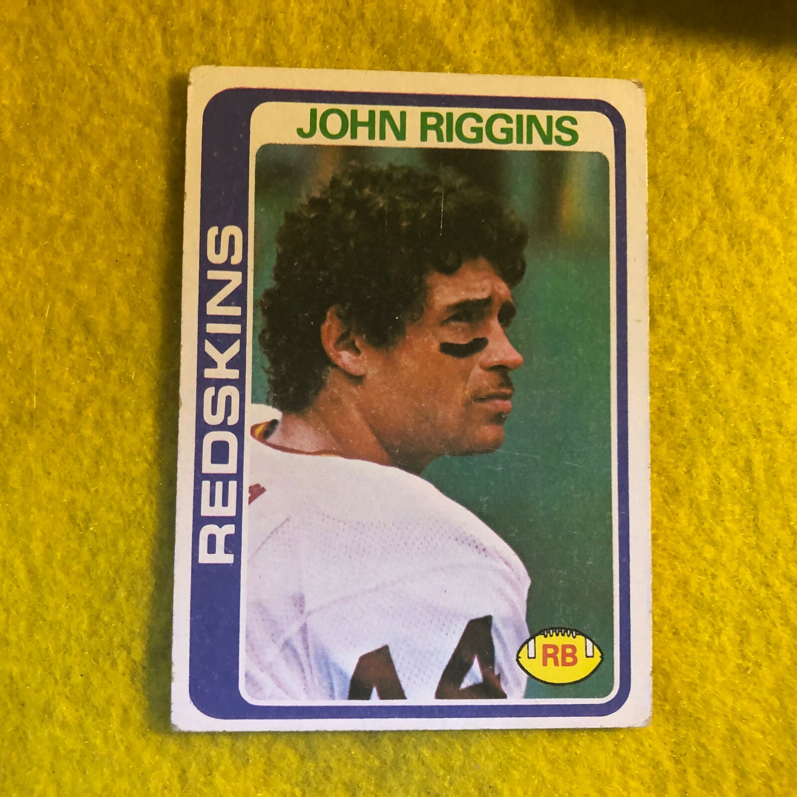 WASHINGTON REDSKINS JOHN RIGGINS 1978 TOPPS NFL FOOTBALL CARD #215 ...
