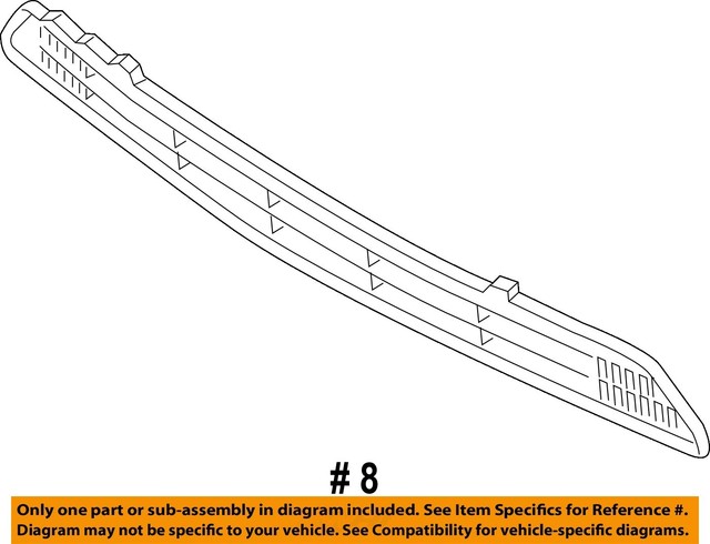 Kia OEM 17-18 Sportage Front Bumper-lower Grille Grill 86569D9000 for ...