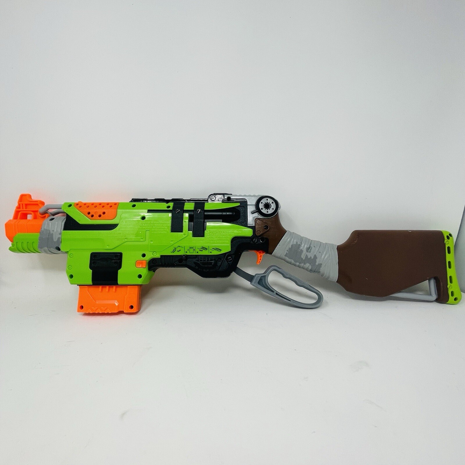 NERF Zombie Strike Slingfire Dart Gun Blaster Rifle Hasbro w/ 6 Round ...