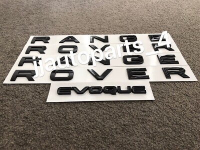 Gloss Black Badge Sticker Decal For Range Rover Evoque | eBay Australia