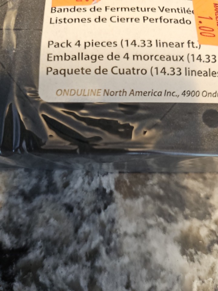 Ondura ONDURA Premium 4-Pack Foam Vented Roof Panel Closure Strip Item ...