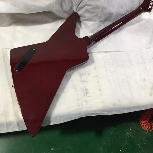 Wine Red Explorer Electric Guitar Mahogany Body&Neck HPL Fretboard HH ...