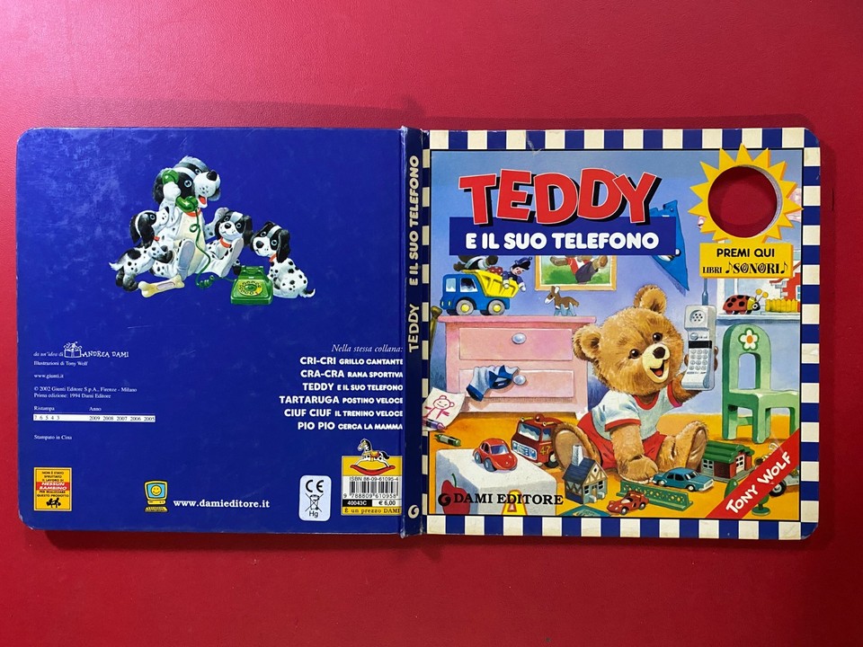 Tony WOLF - TEDDY E IL SUO TELEFONO Ed Dami (2009) Libri SONORI ...