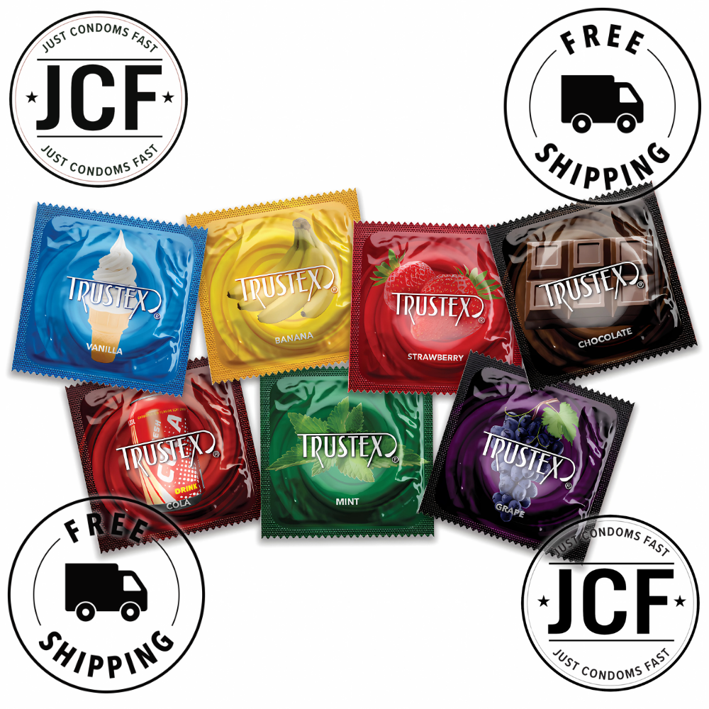 Trustex Flavored Condoms Color Latex Bulk | Choose Amount | eBay