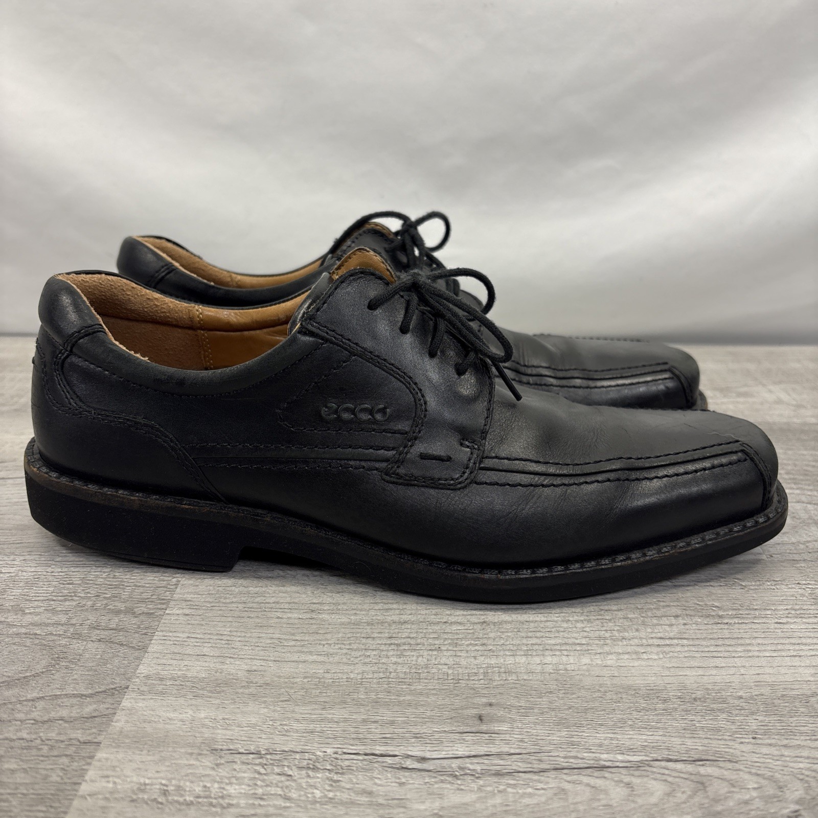 ECCO Men's Seattle Bike Toe Oxford Shoes - Size 45 EU - Gem