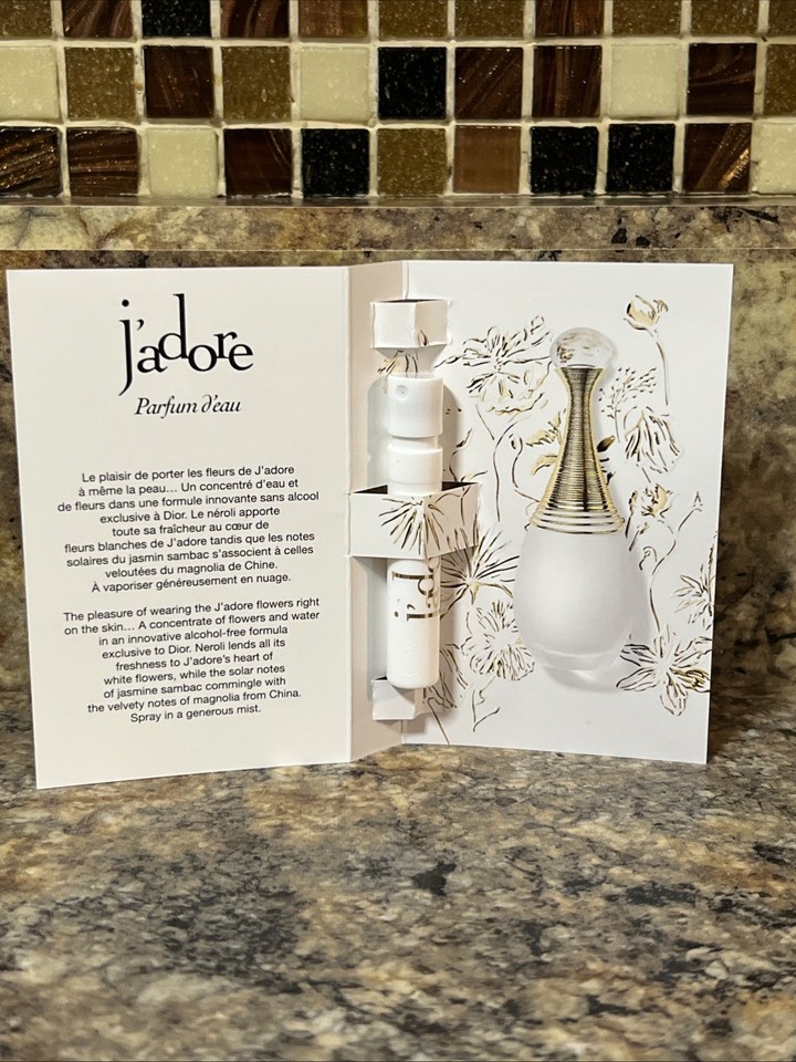 Dior J'adore Parfum D'Eau Eau de Parfum 0.04oz/1.2ml Sample Spray ...