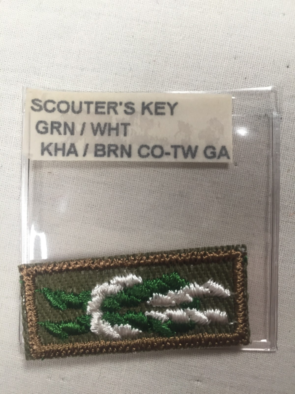 Scouter's Key Award Khaki Gauze Back BSA Knot Patch | eBay