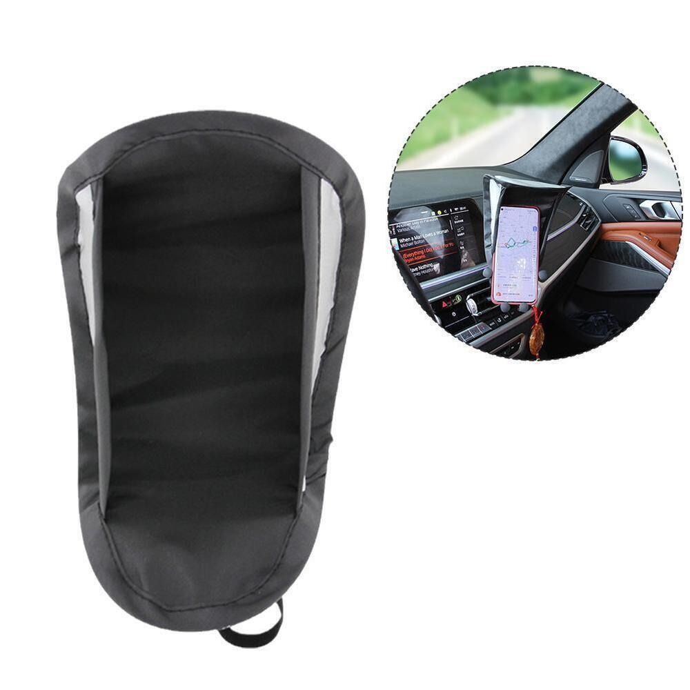 Black Phone Sun Protection Cover Silver Coated Cloth Car Cell Phone ...