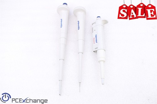 LOT of 3 Eppendorf pipettes - Sizes: 0,5-10µl, 50-250µl & 100-1000µl | eBay