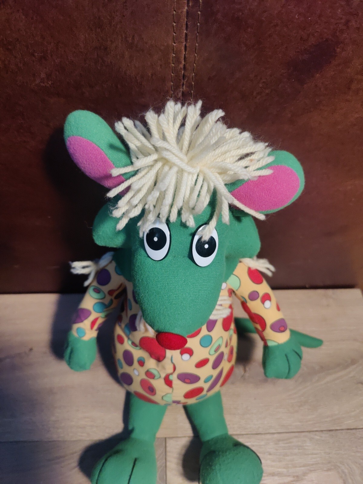 Vintage Green Polkaroo Polka Dot Door TV Show 20" Plush Toy 1994 Irwin ...
