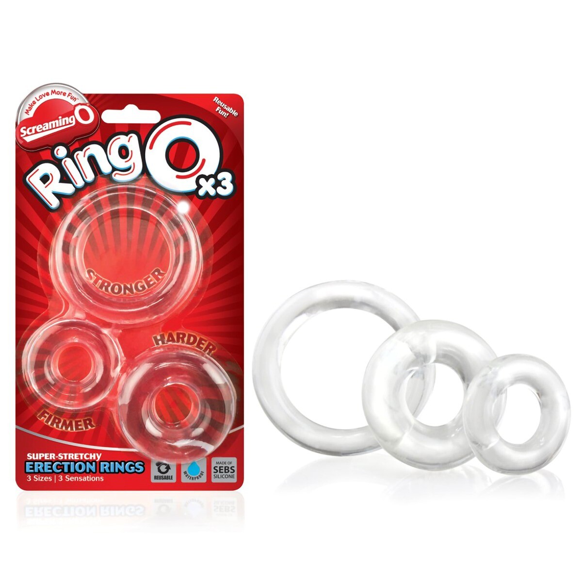 Screaming O RingO X3 Silicone Penis Cock Ring for Men 3 Sizes | eBay