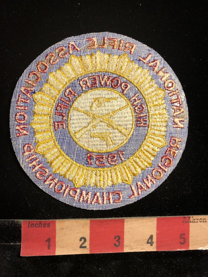 Vintage 1957 NRA HIGH POWERED RIFLE Patch NRA REGIONAL CHAMPIONSHIP ...