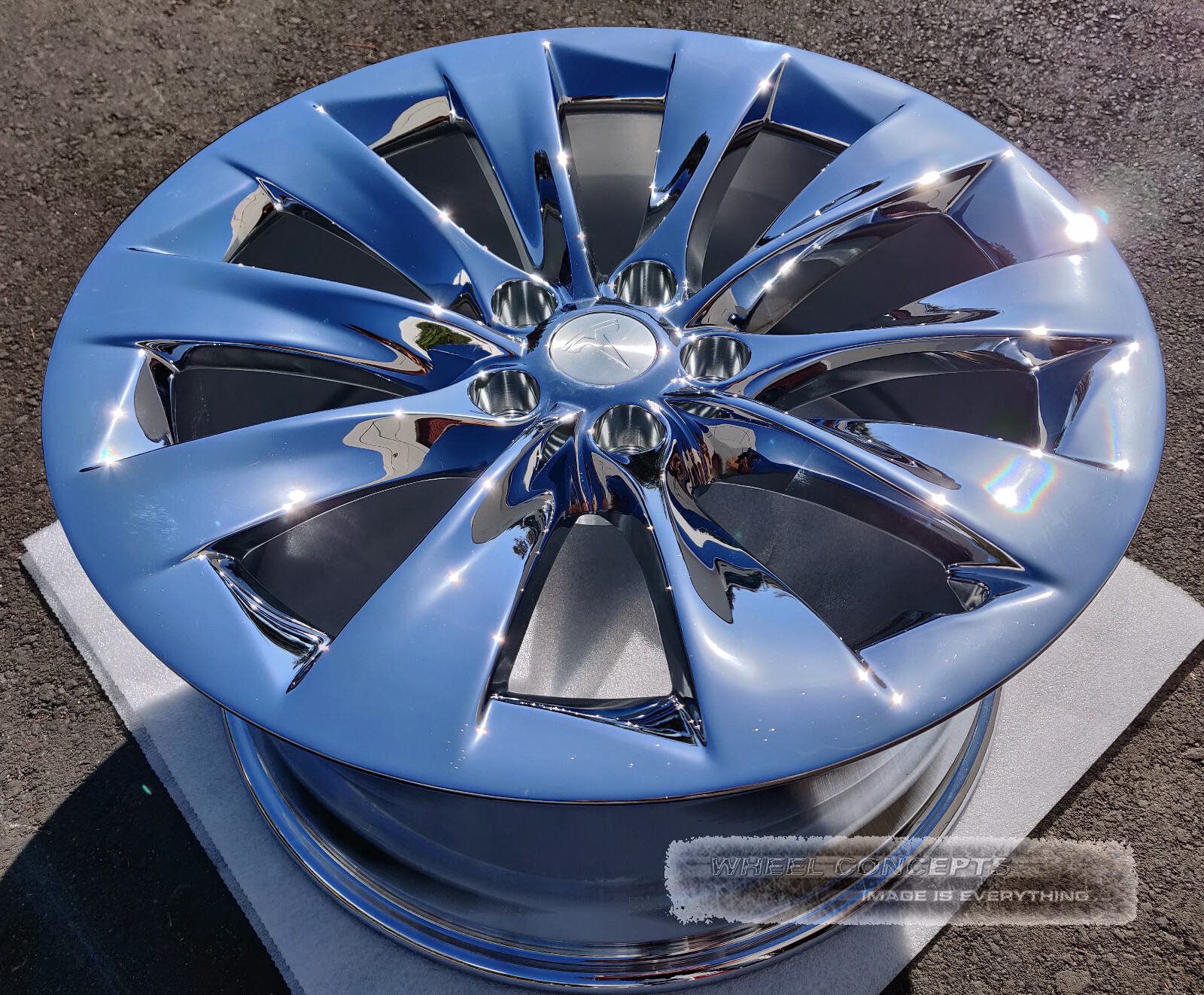 20" Tesla Model X Chrome-Plated Factory OEM Wheels Rims | Set of 4 ...
